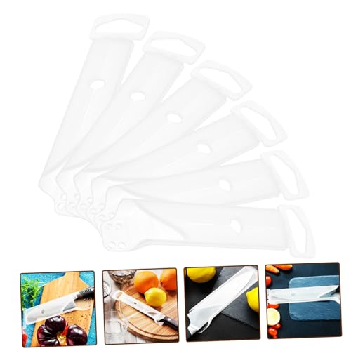 SECFOU 6pcs Knife Case Cutter Protective Cover Kitchen Cutter Bread Sleeve Cutter Blade Protector Camping Knives Cutlery Holder Bag Fruit Cutter Guard Knives Case Pp