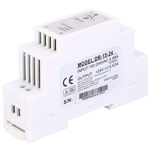 DR-15-24 DIN Rail Power Supply Dual Output Switching Power Supply 15W 24V 0.63A