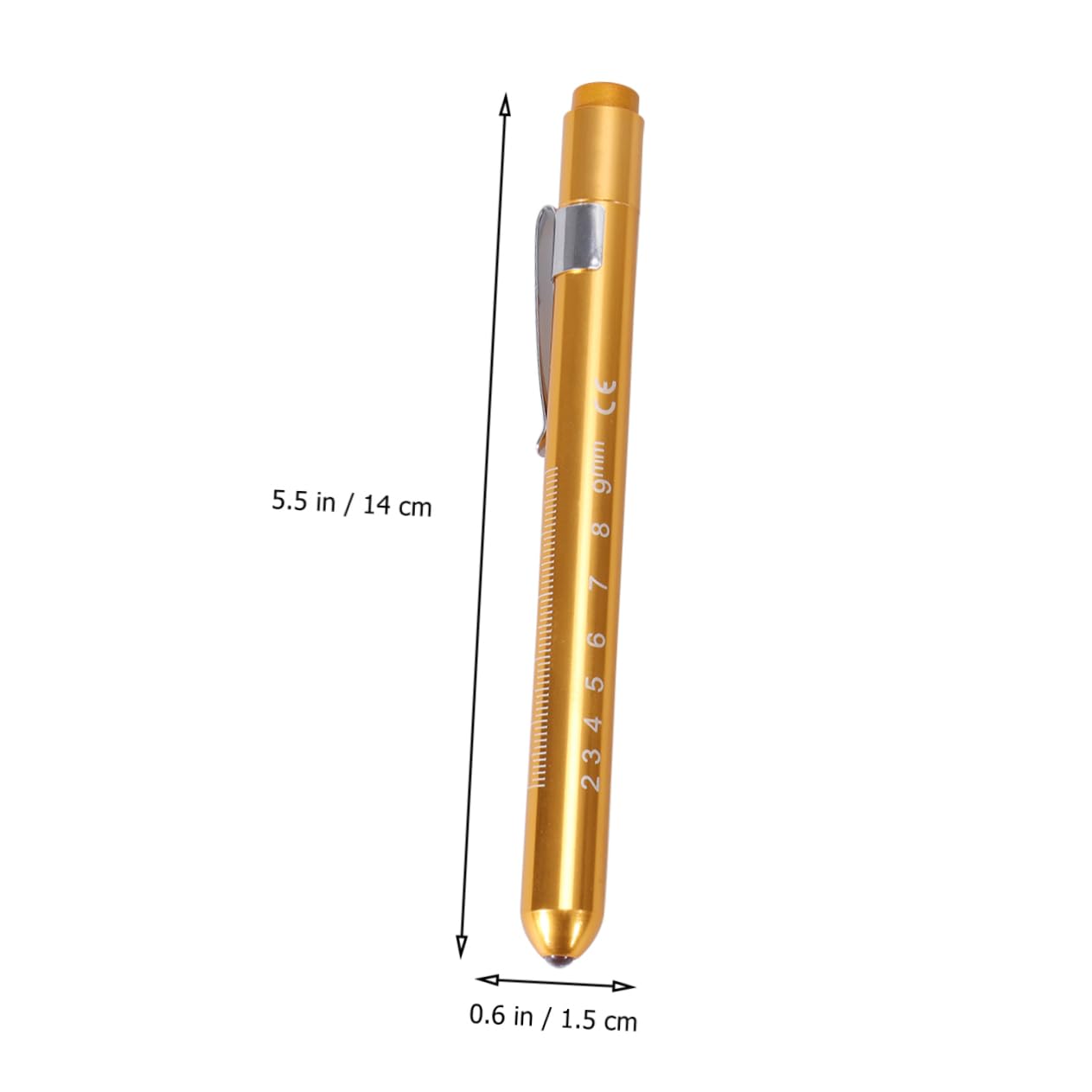 MUCKLILY Accessories Pen Torch LED Pen Rechargeable Pen Light Medical Cases Cute Props Yellow