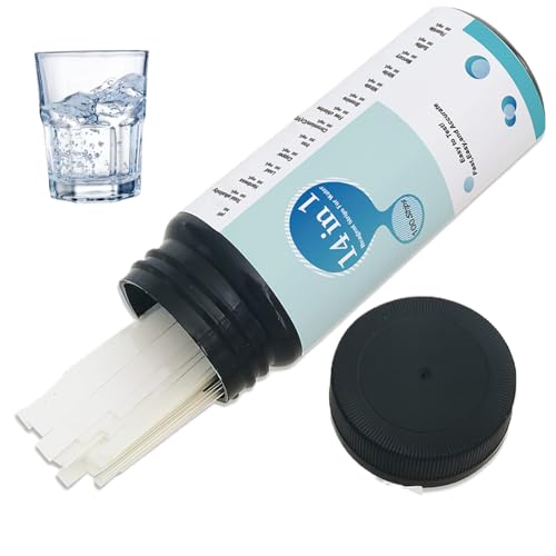 Drinking Water Test Kit, 100Pcs 14 in 1 Water Test Kit, Universal Water Tester for Drinking Water, Quick & Easy Home Water Testing Kit for Hardness, Lead, Iron, Copper, Fluoride Water Tester