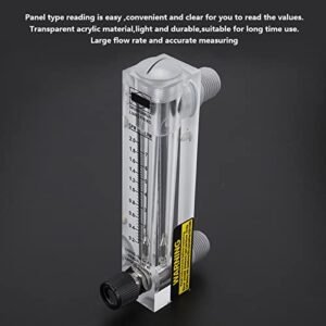 Respicefinem LZM-15T Acrylic Panel Mount Flowmeter 0.2-2GPM High Visibility Liquid Measurement Precision Adjustment G1/4 G1/2 Thread