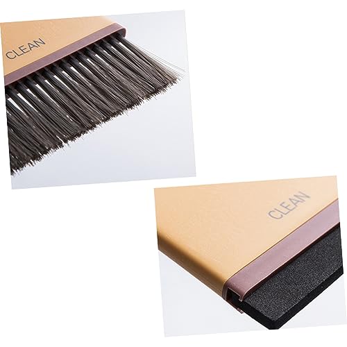 COLLBATH 1 Set Cage Cleaner Small Dustpan Brush Soft Bristle Broom Mini Broom Dustpan Desk Cleaning Dustpan Cleaning Supplies Cleaning Brushes Cleaning Tools Desktop Cleaner Dustpan Yellow