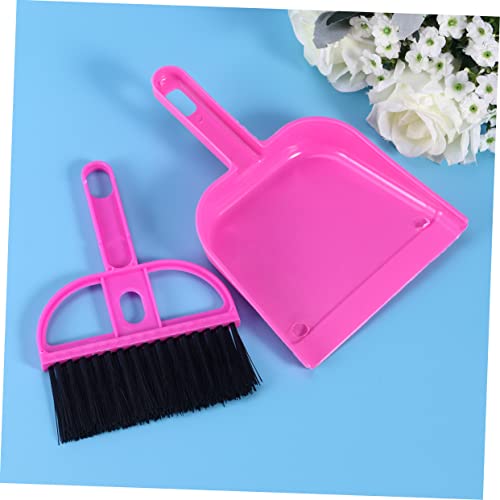 Cleaning Tools Duster Mini Brush Brooms Broom and Dust Pan Mini Dustpan and Brush Mini Keyboard Brush Computer Broom Household Supplies Cleaning Utensils Cage Cleaner Rosy BCOATH