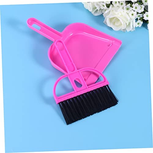 Cleaning Tools Duster Mini Brush Brooms Broom and Dust Pan Mini Dustpan and Brush Mini Keyboard Brush Computer Broom Household Supplies Cleaning Utensils Cage Cleaner Rosy BCOATH