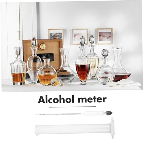 SECFOU 1 Set Wine Making Kit Household Hydrometer Convenient Hydrometer Reusable Measuring Tube Alcoholmeter Tester Kit Compact Measuring Tube Moonshine Professional Measuring Tube Glass