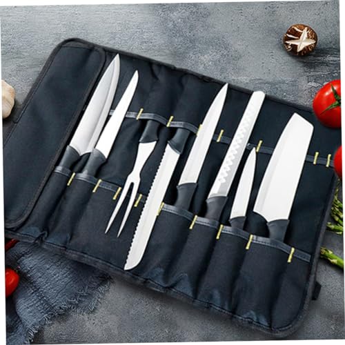 SHOWERORO 2pcs Knife Storage Bag Organizer Bags Tote Bag Organizer Knife Bag Chef Cutter Carrying Bag Chef Supply Cutter Storage Pouch Cutter Carrying Case Blue Oxford Cloth