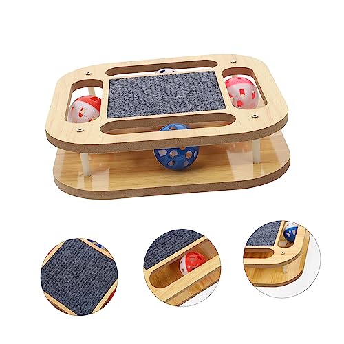 TOGEVAL Cat Scratching Post Cat Playing Board Cat Scratcher Rugs Cat Scratch Board Cat Amusement Turntable Cat Scratch Mats Kitten Corrugated Cat Scratcher Houses Pet Cat Turntable Cloth