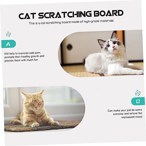 TOGEVAL Cat Scratching Post Cat Playing Board Cat Scratcher Rugs Cat Scratch Board Cat Amusement Turntable Cat Scratch Mats Kitten Corrugated Cat Scratcher Houses Pet Cat Turntable Cloth