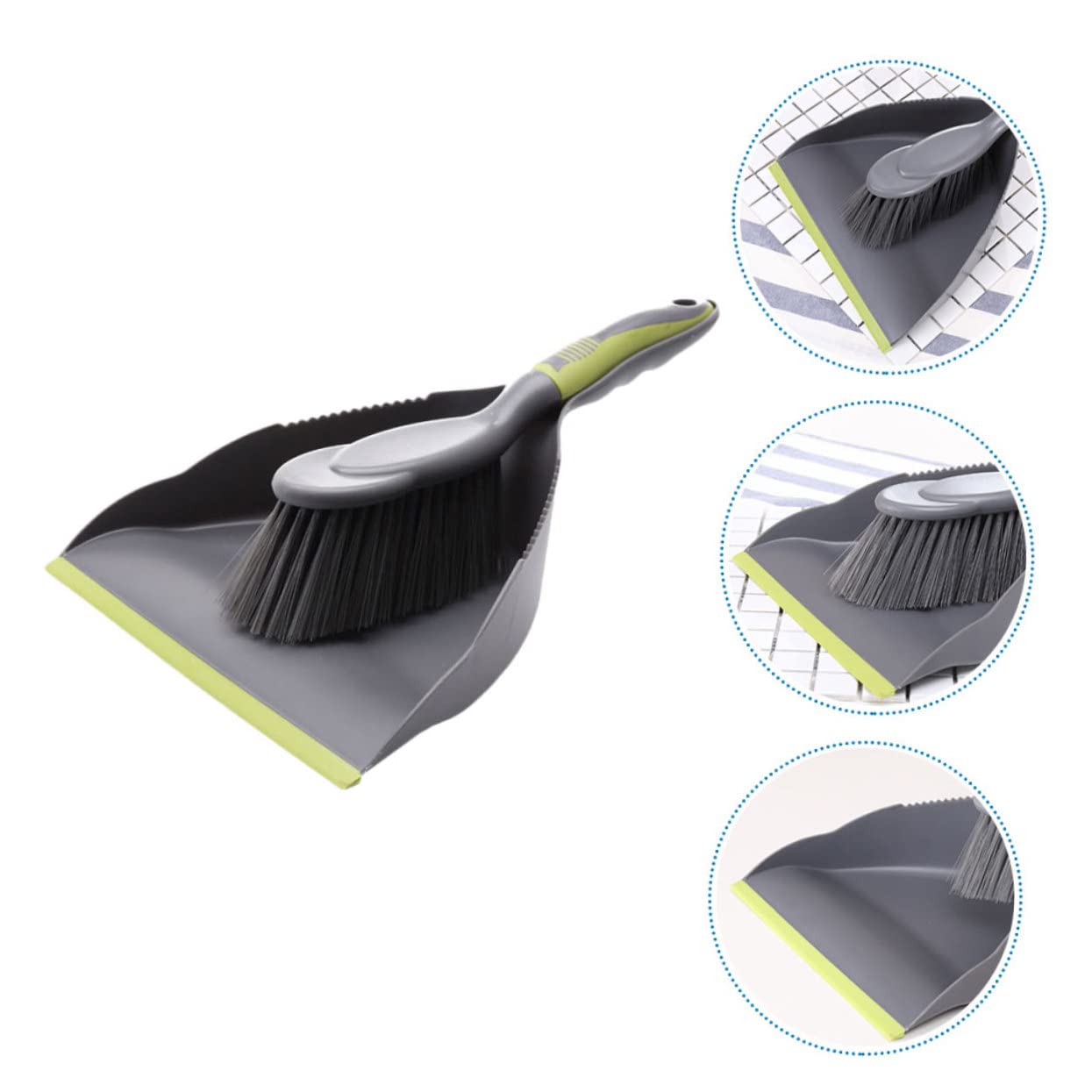 SOESFOUFU 1 Set Broom Cleaning Brush Cleaning Shovel Duster Mini Broom Dustpan Pet Hair Broom Cage Waste Cleaning Tool Gap Cleaning Broom Desktop Cleaning Brush Whisk Clean Keyboard Pp Green