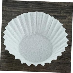 GRIRIW 100 Sheets American Coffee Filter Paper Tea Boiling Filter Coffee Espresso Cold Brew Coffee Filter Loose Tea Filter Milk Strainer Kung Fu Tea Filter Cup Coffee Machine Filter White