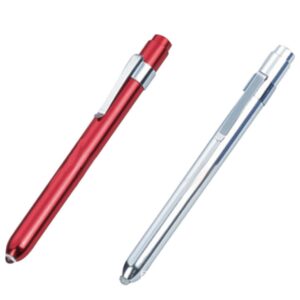 mucklily 2pcs medical pen light nurse inspection torch nursing accessories for nurses pupil light pen pocket pen light nurse accessories for work eye examination pen light pen lights red