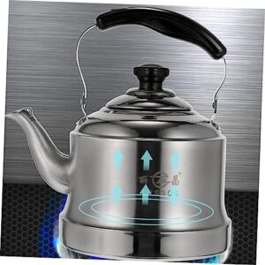 GRIRIW 1pc Stainless Steel Kettle Coffee Espresso Machine Kitchen Gadget Water Boiling Kettle Insulated Coffee Home Tea Kettle Espresso Coffee Machines Stainless Steel Water Kettle Silver