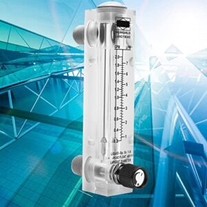 Respicefinem LZM-15T Acrylic Panel Mount Flowmeter 0.2-2GPM High Visibility Liquid Measurement Precision Adjustment G1/4 G1/2 Thread