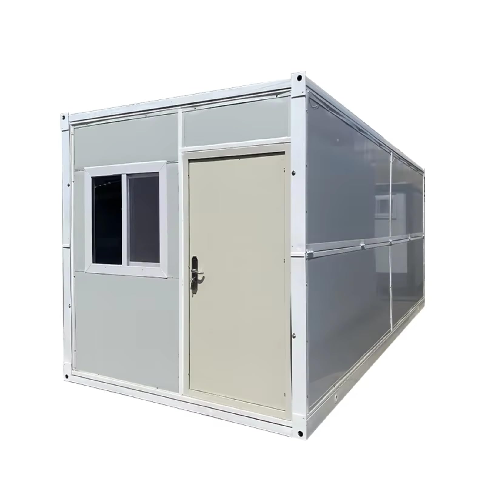 Folding Modular Container Home–2 Bedroom Design with Kitchen,Perfect for Temporary Office Spaces and Recreational Living in Various Environments