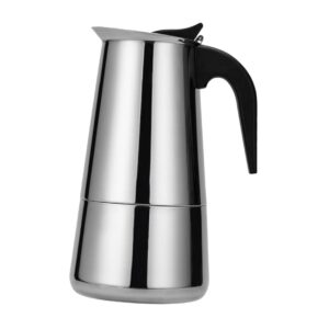 gririw coffee pot espresso ground classic cafe maker espresso machine eletric pot electric tea pots coffee frother electric camping coffee maker mocha coffee silver stainless steel