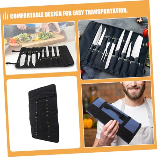 SHOWERORO 2pcs Knife Storage Bag Organizer Bags Tote Bag Organizer Knife Bag Chef Cutter Carrying Bag Chef Supply Cutter Storage Pouch Cutter Carrying Case Blue Oxford Cloth