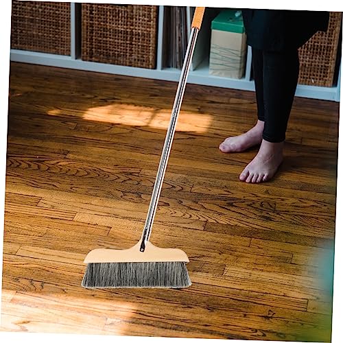 UTHCLO Bristle Broom Soft Handmade Broom Vintage Broom Household Cleaning Brushes Tile Cleaning Brush Rustic Broom Natural Broom Tile Surface Broom Household Broom Brooms Plastic Black