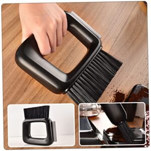 Cabilock 1 Set Mini Cleaning Broom Desktop Drawer Desktop Cleaning Supplies Coffee Bean Desktop Cleaning Broom Coffee Concentrate Drawers for Office Mini Desktop Broom Dustpan Black Plastic