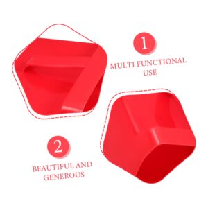 GETAJGHSD Garbage Cleaning Dustpan Household Dustpans Garden Dustpans Indoor Dustpans Industrial Dustpan Trash Scoop Upright Pans Commercial Sweeping Supplies Lobby Dustpan Red Plastic