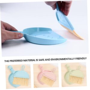 GOOHOCHY 3 Sets Desktop Fan Broom Mini Dustpan Mini Keyboard Mini Desk Corner Cleaning Dustpan Table Crumb Brush Mini Cleaning Broom Computer Broom Mini Dust Broom Clean Keyboard Dust Pan