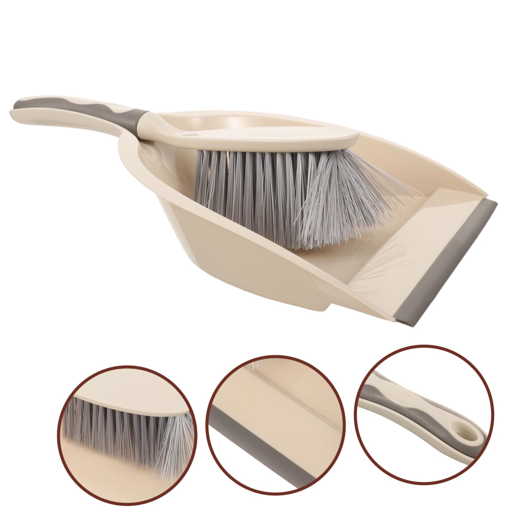 SKISUNO 1 Set Multifunctional Cleaning Brush Desktop Broom Living Room Mini Screen Cleaning Brush Cleaning Kit Mini Dustpan Desktop Cleaning Supplies Table Dustpan and Small Pans White