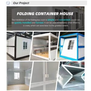 Extended Container House Collapsible Container House Collapsible Storage Container House Perfect for Quick Setup in Temporary Living Situations or Recreational Areas