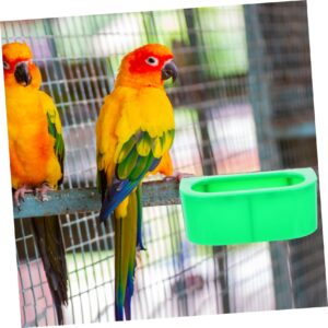 HAPINARY 10pcs Bird Supplies Hanging Chicken Feeder Bird Food Bowl Cage for Rabbits Bird Feeding Cup Chicken Water Feeder Chicken Feeder Cups Squirrel Feeder Pigeon Accessories Green