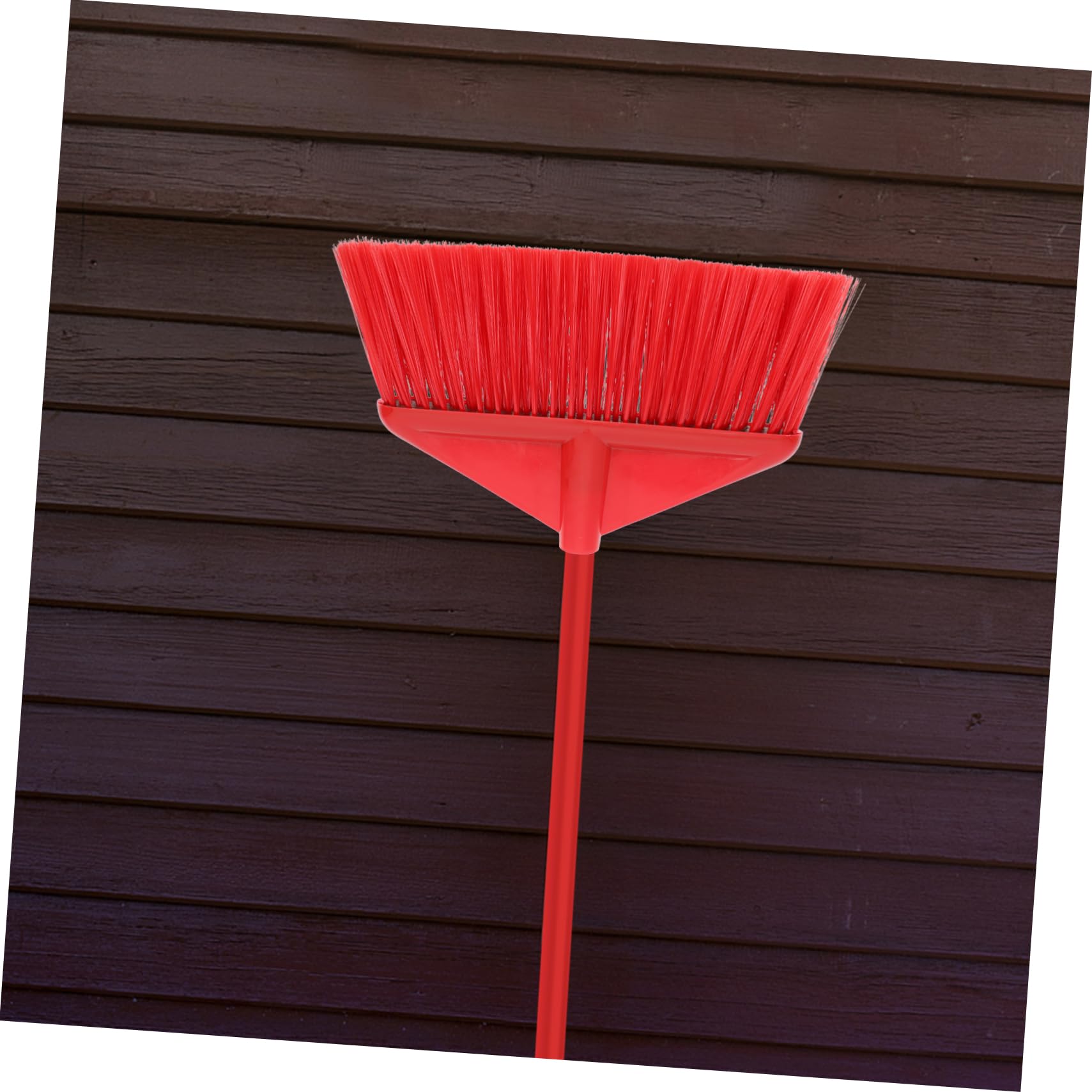 Gogogmee Broom Head Tub Cleaning Brush Kitchen Accessory Multi Functional Cleaning Brush Indoor Broom Soft Bristle Broom Household Broom Part Flat Floor Sweeper Kitchen Supply Red Plastic