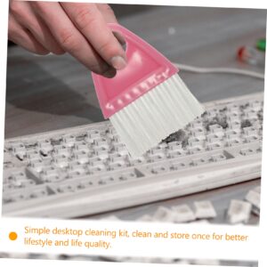 ORFOFE 2 Sets Small Broom Cleaning for Household Use Household Cleaning Brush Mini Dustpan Daily Cleaning Necessity Pet Broom Mini Hand Broom Portable Brush Mini Garbage Container Plastic