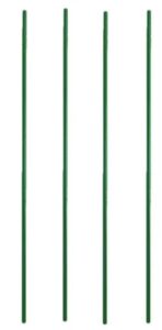 72" high commercial green epoxy wire shelving posts, pack of 4 green epoxy posts for wire shelving units, 6 foot high shelving posts