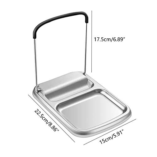 ljhnba Stainless Steel Pot Lid Rack Stand Holder for Cabinet Countertop Storage for Home and Kitchen