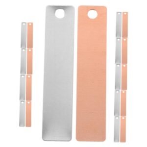 wooneky 8 pairs battery electrode sheet batteries copper strips fruit battery experiment supplies electrode materials electrode strips electrode strip for experiment copper plate zinc