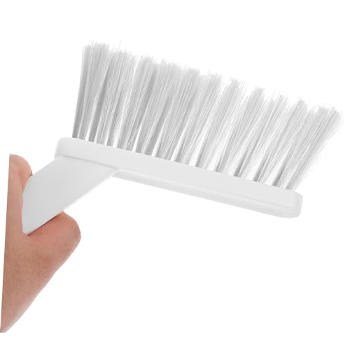 BUTIFULSIC 1 Set Mini Table Broom Portable Broom and Dust Pan Messes Dustpan Mini Dust Pan Mini Dustpan Broom and Dustpan Stand up Broom Multi-Function Whisk Broom Cartoon Broom Plastic White