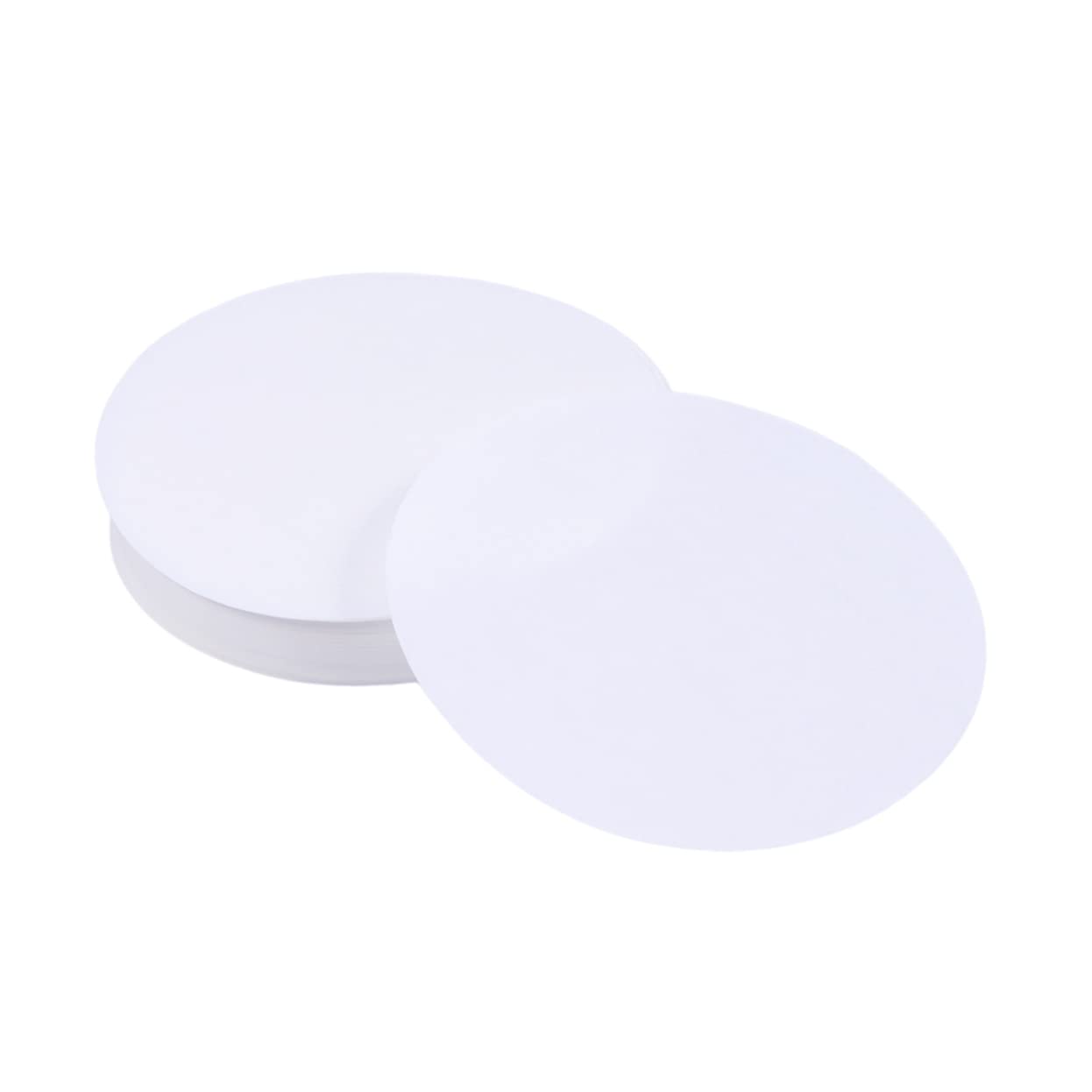 FUNOMOCYA 200pcs Medium Flow Rate Filter Paper Fine Filter Paper Grade Paper Strip Discs Filter Paper Funnel Filter Paper Filtration Paper Cellulose Filter Paper Sand Filter Clamp to White