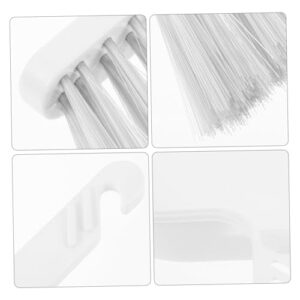 BUTIFULSIC 1 Set Mini Table Broom Portable Broom and Dust Pan Messes Dustpan Mini Dust Pan Mini Dustpan Broom and Dustpan Stand up Broom Multi-Function Whisk Broom Cartoon Broom Plastic White