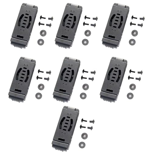 7PCS Nylon Pocket Clip with 14 Sets Screws Fit for K Sheath Knife Case, Deep Carry Back Clip Waist Clip DIY Replacement