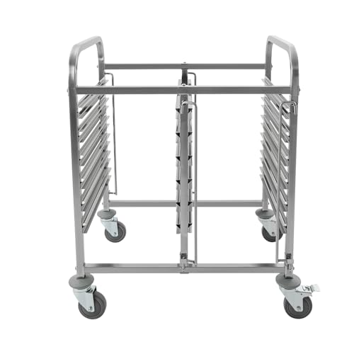 YMVDYID 6 Tiers Bun Pan Rack,Stainless Steel Commercial Bakery Rack,Cooling Storage Rack with Wheels for Bakery, Restaurant & Catering