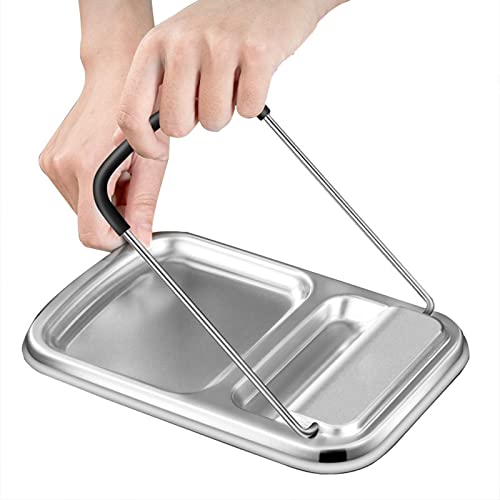 ljhnba Stainless Steel Pot Lid Rack Stand Holder for Cabinet Countertop Storage for Home and Kitchen