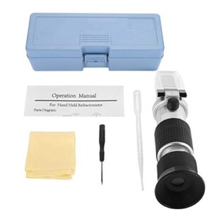 58~92% wort specific gravity refractometer, beer fruit wine sugar test, sturdy aluminum body, adjustable, compact design with soft eyepiece