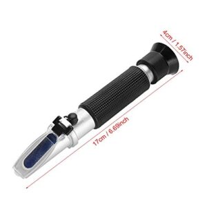 58~92% Wort Specific Gravity Refractometer, Beer Fruit Wine Sugar Test, Sturdy Aluminum Body, Adjustable, Compact Design with Soft Eyepiece