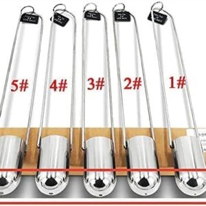 HFBTE Zahn Viscosity Cup Zahn Cup Viscosity Measuring Cup Viscosity Zahn Cup Kit 1#+2#+3#+4#+5# Dip Type 44ml For Pigment Coating Paint Finishes Oil lacquer Paint Ink Varnishes Syrup Etc