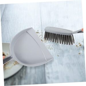 TOBBOMEY 5pcs Broom Dustpan Mini Cleaning Dustpan Mini Hand Broom Aid Household Products Mini Broom with Dustpan Mini Saucepan Mini Cleaning Brush Board Desktop Table Dustpan Car Purple Pp