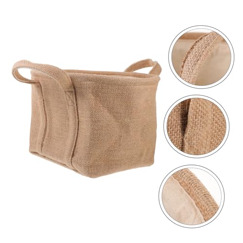 Levemolo Laundry Organizer Shoes Storage Container Jute Closet Organizer Bin Laundry Basket