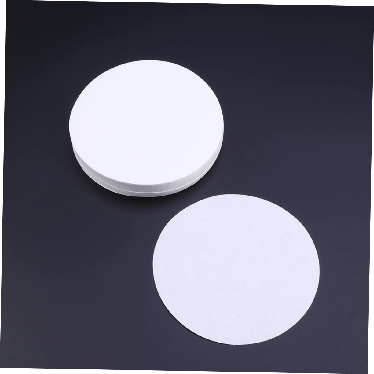 FUNOMOCYA 200pcs Medium Flow Rate Filter Paper Fine Filter Paper Grade Paper Strip Discs Filter Paper Funnel Filter Paper Filtration Paper Cellulose Filter Paper Sand Filter Clamp to White