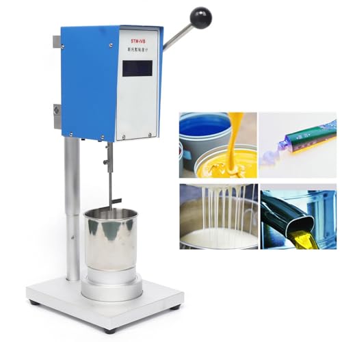 LZDOYY Rotary Viscometer Viscosity Tester Digital Viscometer Paint Viscosity Meter Tester KU CP G Temp Display Viscosity Meter Tester LCD Digital Display Rotating Viscometer