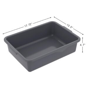 Gainhope 12 Packs Plastic Bus Tubs, 15 L Restaurant Commercial Bus Box