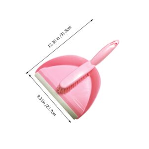 KOMBIUDA 2pcs Mini Broom Dustpan Set Keyboard Cleaning Tool Small Clean Broom Brush Tiny Broom Dustpan Mini Dust Broom Mini Desk Broom Desktop Broom Small Broom Brush Mini Brush Plastic