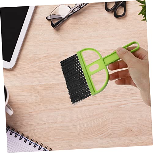 GOOHOCHY 6 Sets Broom Dustpan Set Table Cleaning Broom Keyboard Brush Broom Small Printers for Home Use Handheld Broom Small Dusting Broom Mini Dust Pans with Brush Portable Brush Plastic