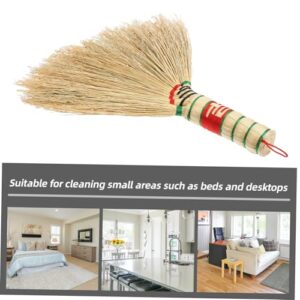 Hemoton Small Broom Desktop Tabletop Cleaning Broom Household Dust Brush Tabletop Dust Broom Desktop Cleaning Broom Manual Sweeping Broom