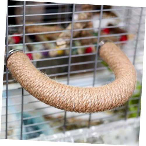 Sosoport 2pcs Bird Standing Stick Bird Perch Parrot Perch Bird Toys Parrot Toys Parakeet Toys Birdcage Bird Cage Household Bird Stand Bird Supply Parrot Accessories Perch Stand Rope